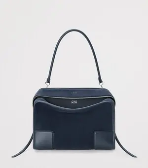 Loewe Large Suede Amazona 180 Top-handle Bag