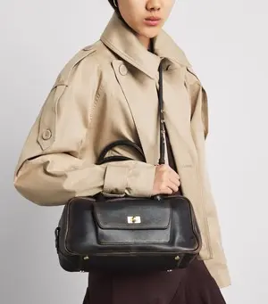 Sandro Leather Ezmehralda Top-handle Bag