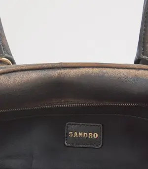 Sandro Leather Ezmehralda Top-handle Bag
