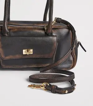 Sandro Leather Ezmehralda Top-handle Bag