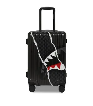 SPRAYGROUND Centre Rip Revealing Hard Cabin Suitcase - Grey
