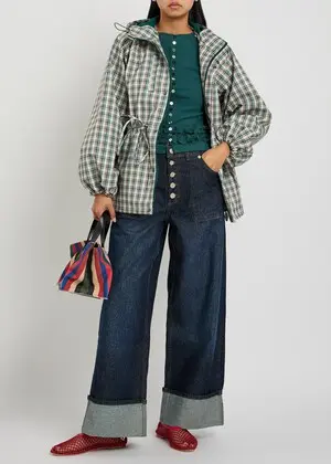 DAMSON MADDER Gigi Turn-up Wide-leg Jeans - Indigo