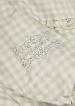 DAMSON MADDER Lailah Gingham Woven Bomber Jacket