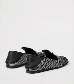 JIMMY CHOO Eliot Crystal-embellished Slippers