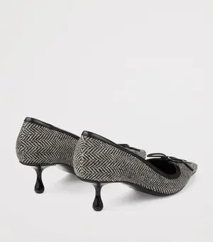 JIMMY CHOO Scarlett 50 Herringbone Pumps