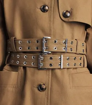 GANNI Cotton Belted Workwear Jacket