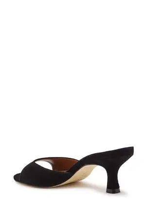 Staud Brigitte 60 Brushed Suede Mules