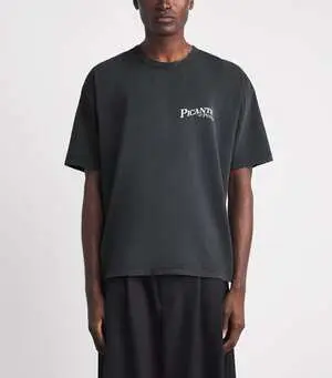 PICANTE Organic Cotton Peaks Patch Logo T-shirt