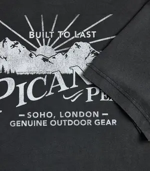 PICANTE Organic Cotton Peaks Patch Logo T-shirt