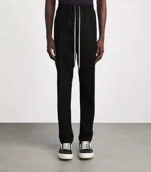 Rick Owens Wool-blend Slim Drawstring Trousers