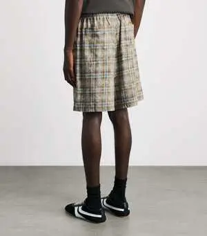 PICANTE Cotton Bleached Check Rocco Shorts