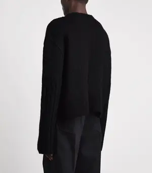 Rick Owens Cashmere-silk Crew-neck Sweater
