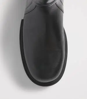 Rick Owens Leather Creeper Gabe Ankle Boots