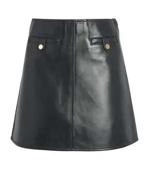 Claudie Pierlot Lambskin Mini Skirt