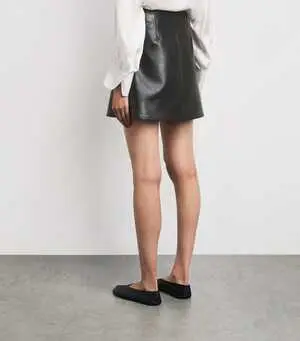 Claudie Pierlot Lambskin Mini Skirt