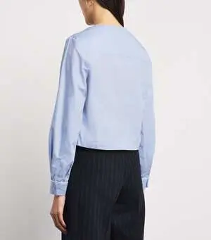 Claudie Pierlot Cotton Poplin Cropped Shirt