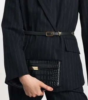 Claudie Pierlot Leather Charm Belt