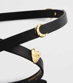 Claudie Pierlot Leather Charm Belt