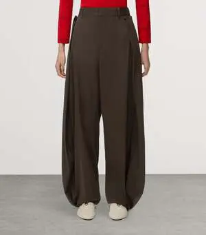 Loewe Cotton-silk Layered Trousers