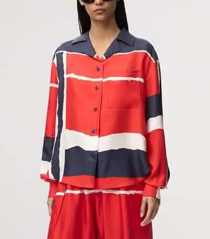 Loewe Silk Geometric Pyjama Shirt