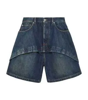 Loewe Panelled Denim Shorts