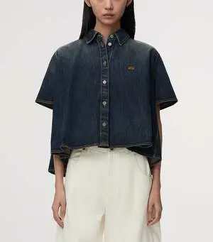 Loewe Denim Trapeze Short-sleeve Shirt