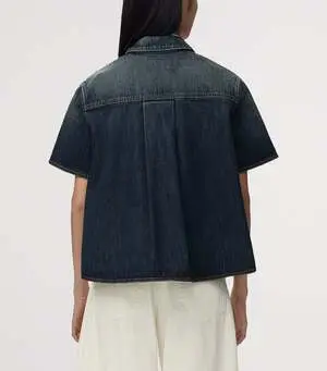 Loewe Denim Trapeze Short-sleeve Shirt