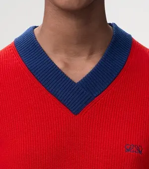 Loewe Cotton-wool V-neck Sweater