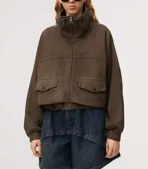 Loewe Suede Bomber Jacket
