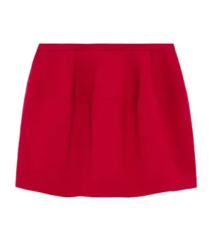 Loewe Cotton-silk Balloon Mini Skirt - Red