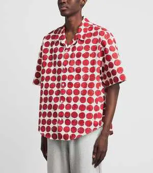 AMI Paris Polka-dot Boxy Short-sleeve Shirt