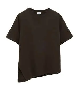 Loewe Asymmetric T-shirt - Brown