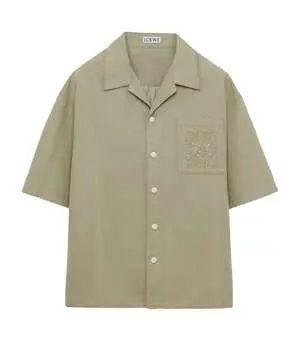 Loewe Cotton Anagram Shirt - Beige