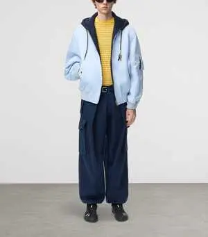 Loewe Cotton Pleated Cargo Trousers