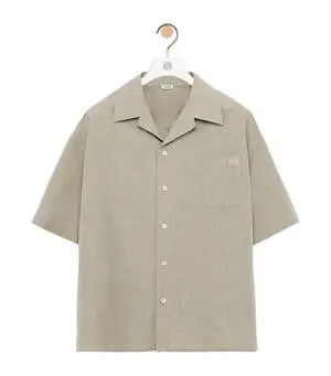 Loewe Wool-blend Anagram Shirt - Beige
