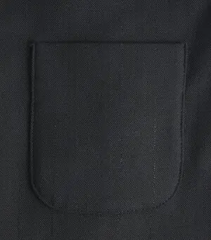Sandro Pinstripe Belted Mini Skirt