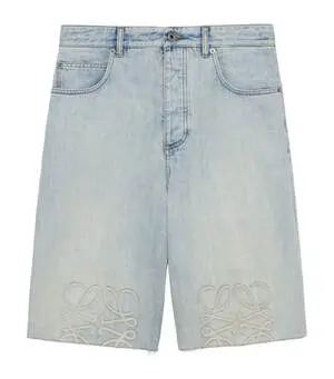 Loewe Denim Anagram Shorts