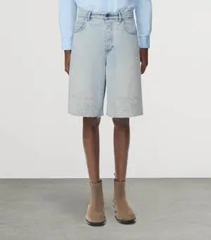 Loewe Denim Anagram Shorts