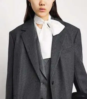 Sandro Wool Rhinestone Long Coat