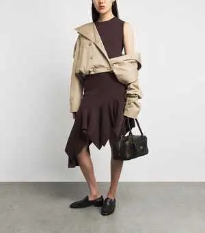 Sandro Knitted Asymmetric Mini Dress