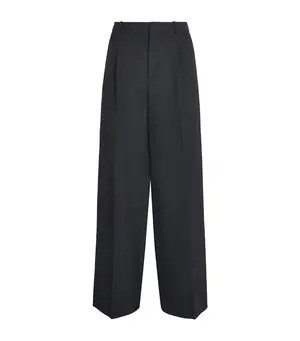 Sandro Stripe Tailored Trousers - Black