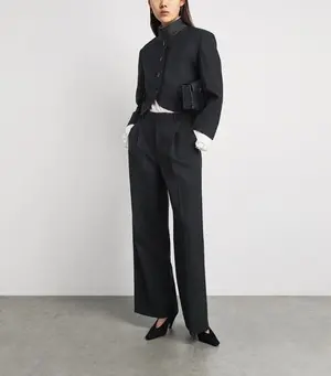 Sandro Stripe Cropped Blazer