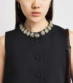 Sandro Wool Crystal-embellished Waistcoat