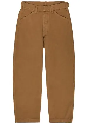 LEMAIRE Oversized Cotton-twill Trousers - Tan