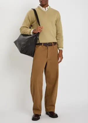 LEMAIRE Oversized Cotton Twill Trousers
