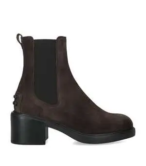 TOD'S Suede Chelsea Boots - Brown