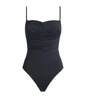 MORE NOIR Ruched Blair Swimsuit