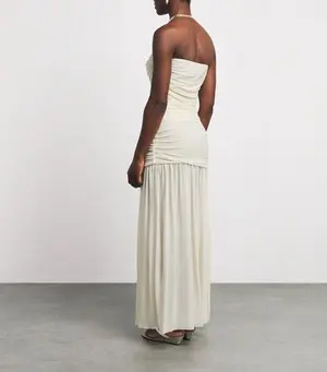 MORE NOIR Crepe Astra Maxi Dress