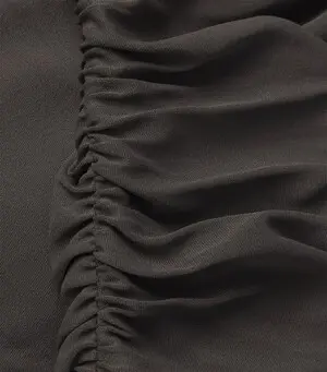 MORE NOIR Crepe Nova Maxi Skirt - Brown
