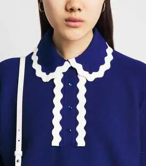 Molli Virgin Wool Scalloped-collar Sweater